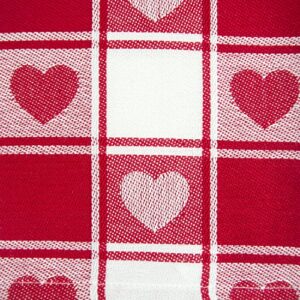 DII Valentine's Day Table Top Collection, Table Runner, 14x72, Checkered Heart