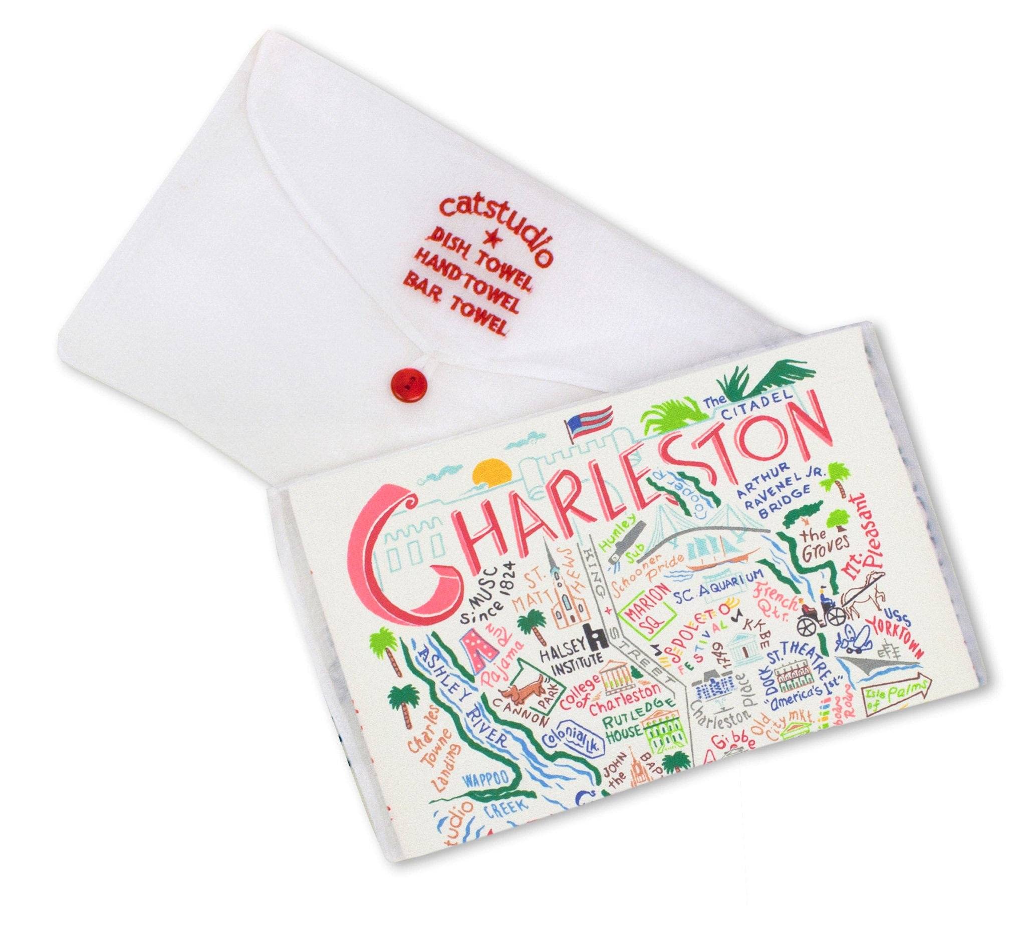 Catstudio Charleston Dish & Hand Towel | Great for Kitchen, Bar, & Bathroom