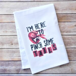 Kitchen Dish Towel - Flour Sack Towel - Crawfish Boil