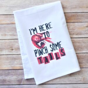 Kitchen Dish Towel - Flour Sack Towel - Crawfish Boil