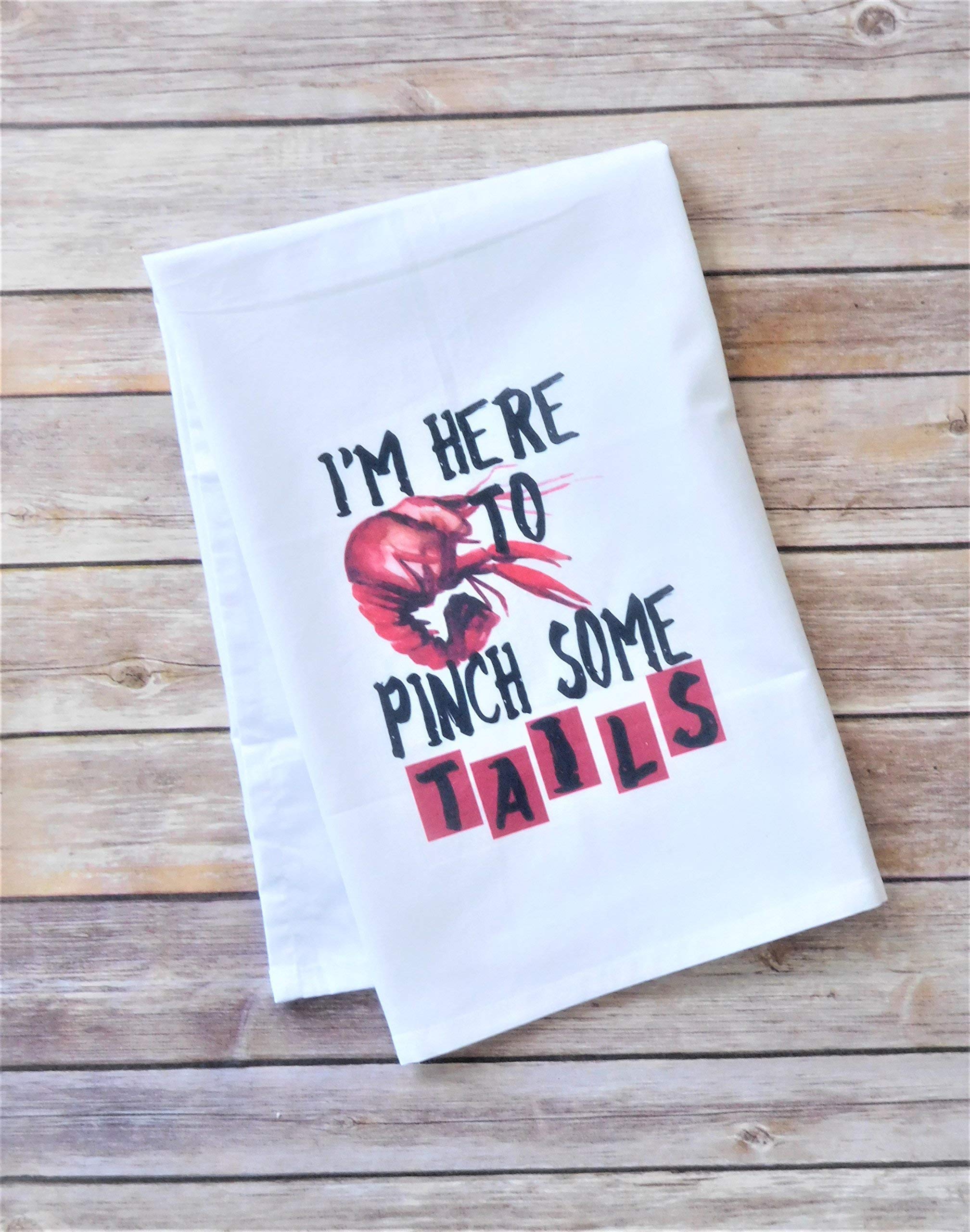 Kitchen Dish Towel - Flour Sack Towel - Crawfish Boil