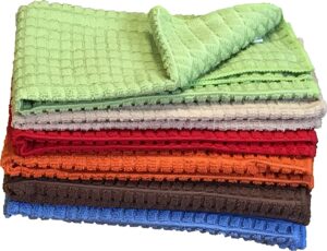 petal cliff set of 6, microfiber ultra absorbent kitchen towels size: 16" x 19"