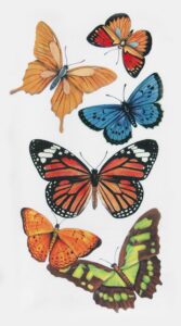 mary lake-thompson butterfly flour sack kitchen towel