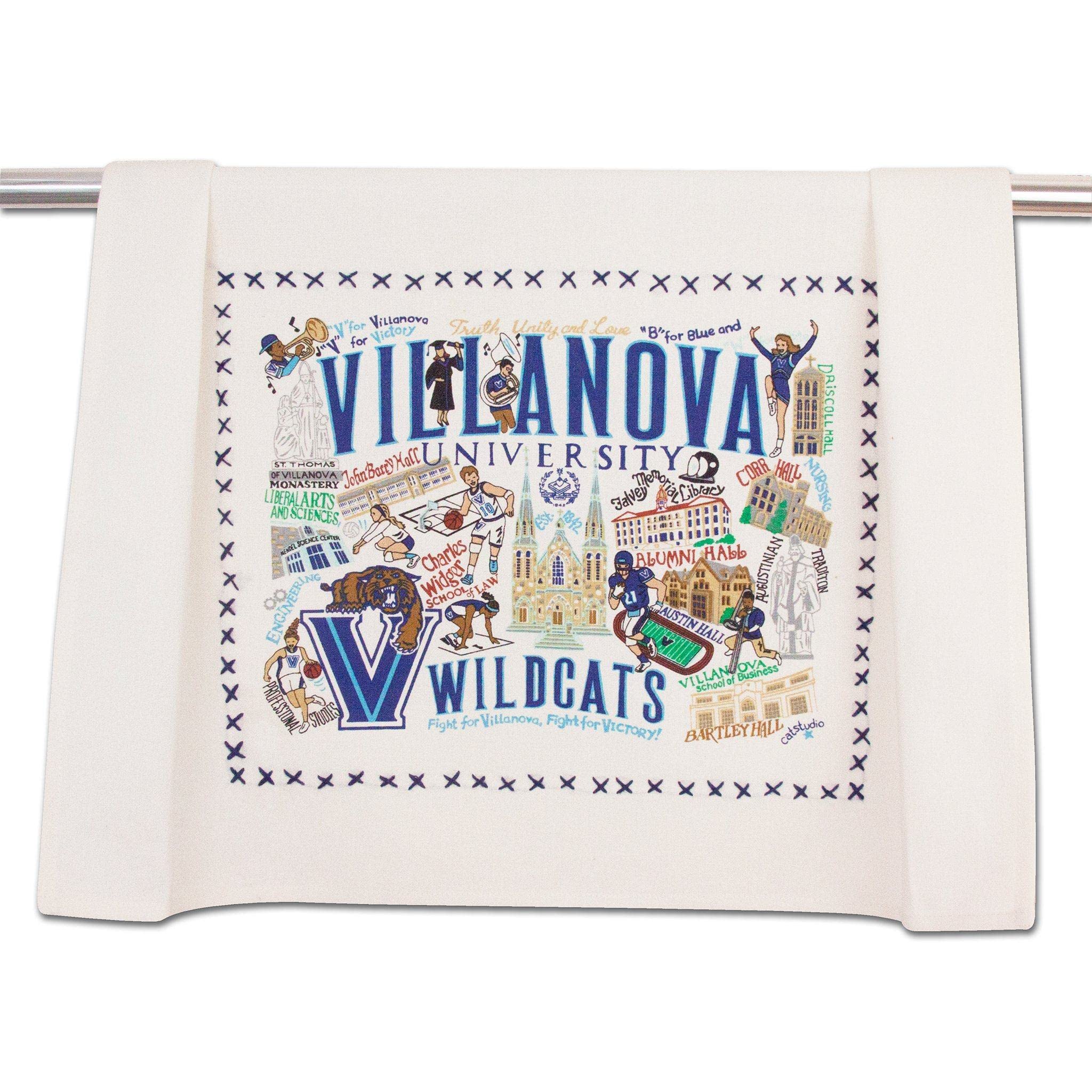 Catstudio Villanova University Collegiate Dish & Hand Towel | Great for Kitchen, Bar, & Bathroom