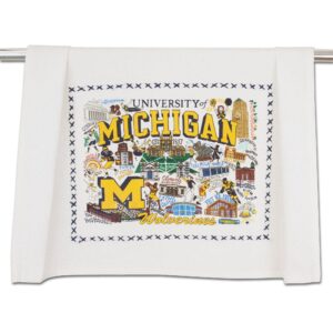 catstudio university of michigan collegiate dish & hand towel | great for kitchen, bar, & bathroom