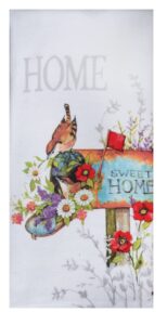 kay dee designs, flower market mailbox dual purpose terry towel