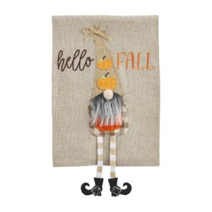 mud pie gnome fall towel, hello small