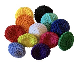 handmade nylon kitchen scrubbers - pot scrubbers - bulk buy pack of 10 - sponge - scouring pad - reusable - scrubbies - double thickness - large scrubber