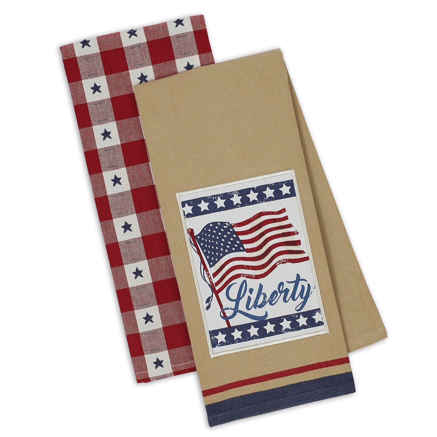 Design Imports DII Liberty Dishtowel Set of 2