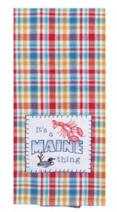 kay dee designs st thing maine appl tea dish towel, 18 x 28, various