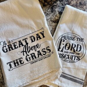 Kent Rollins Great Day Above The Grass Kitchen Towel