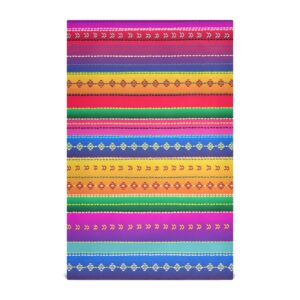 kigai kitchen dish towels mexican serape stripes soft tea towel set of 4 absorbent dishcloths hand towels for dish clean cloth 28" x 18"