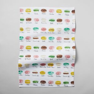 sur la table macaron kitchen towel, pink