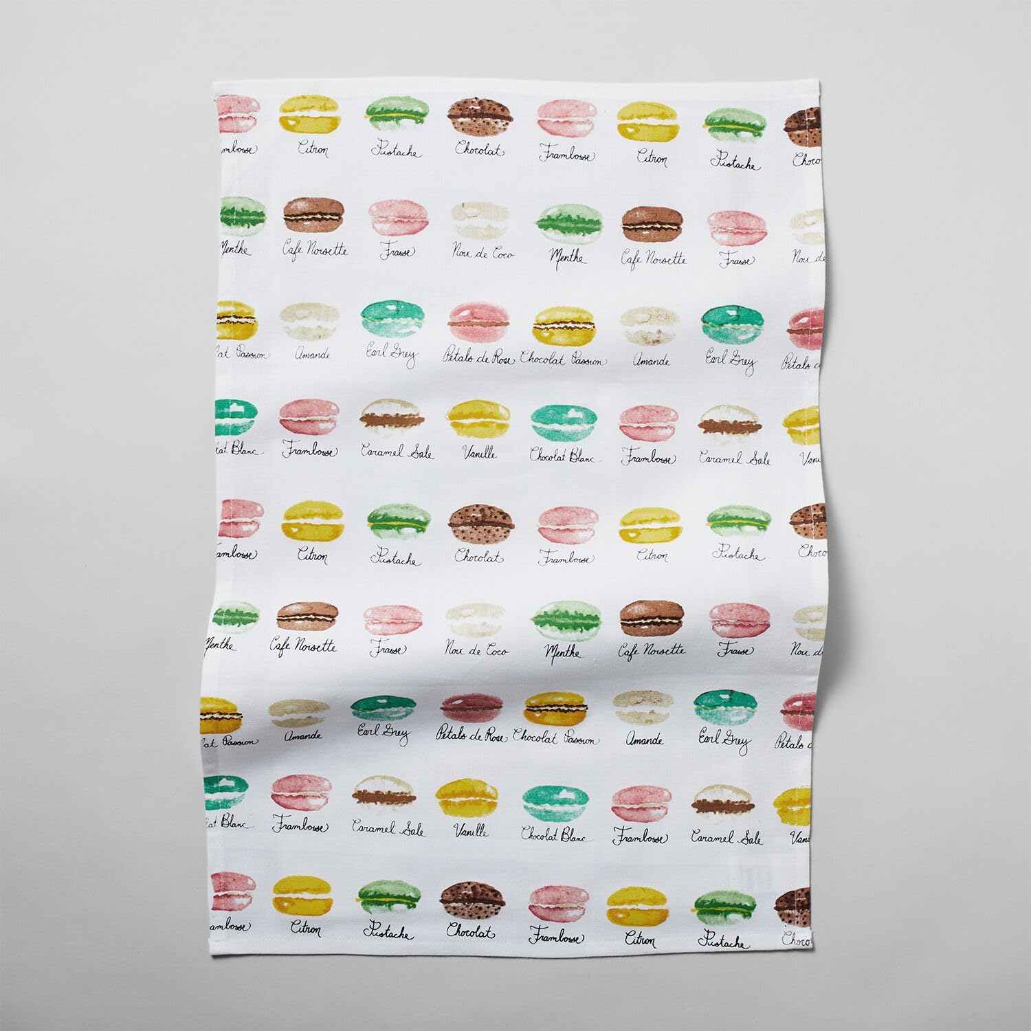 Sur La Table Macaron Kitchen Towel, Pink