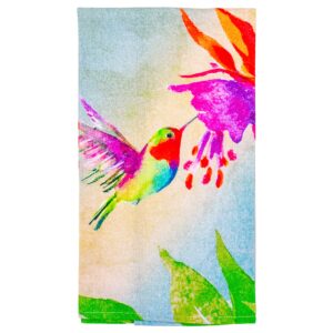 c&f 84265328 red hummingbirds flour sack dishtowel