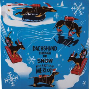 Kitchen Towel - Dachshund Through The Snow