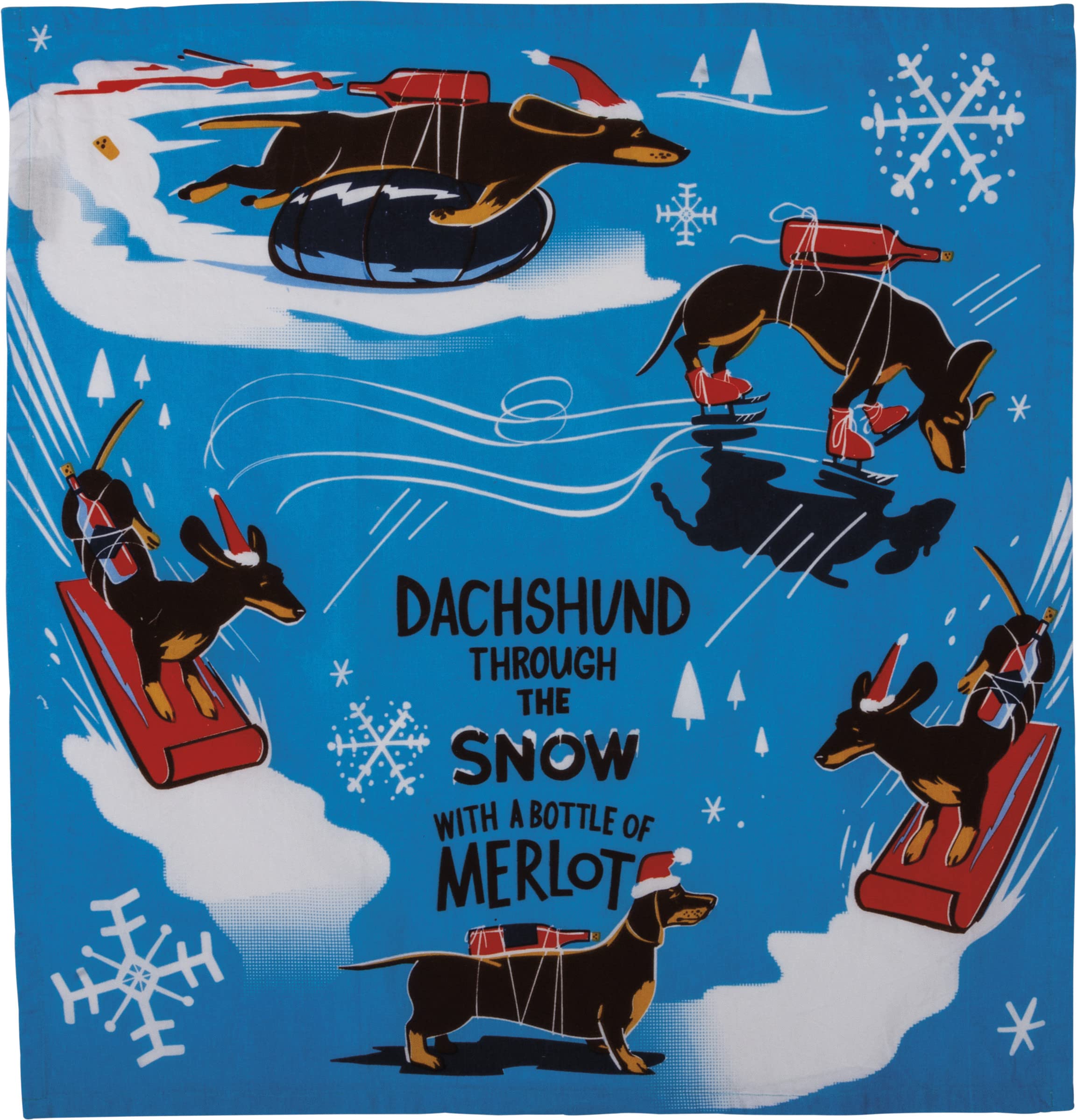 Kitchen Towel - Dachshund Through The Snow