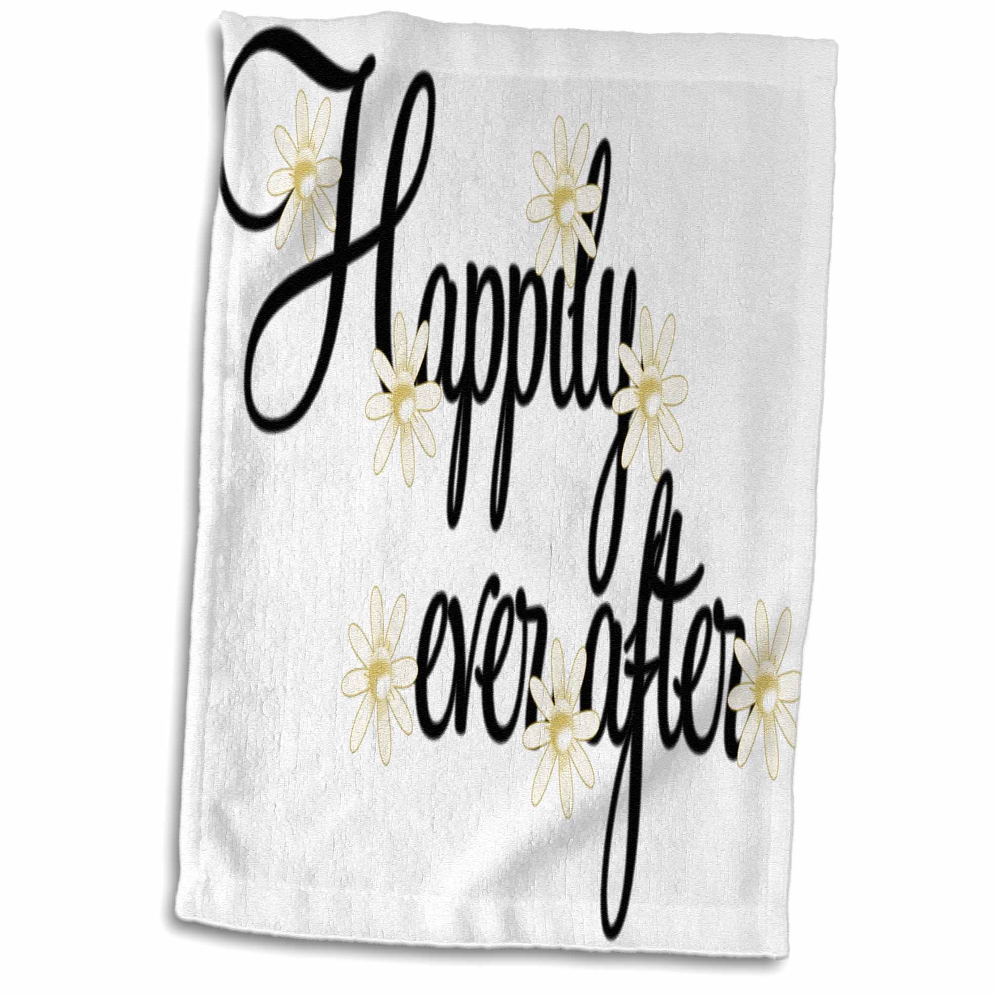 3dRose TNMGraphics Weddings - Happily Ever After - Towels (twl-60766-1)