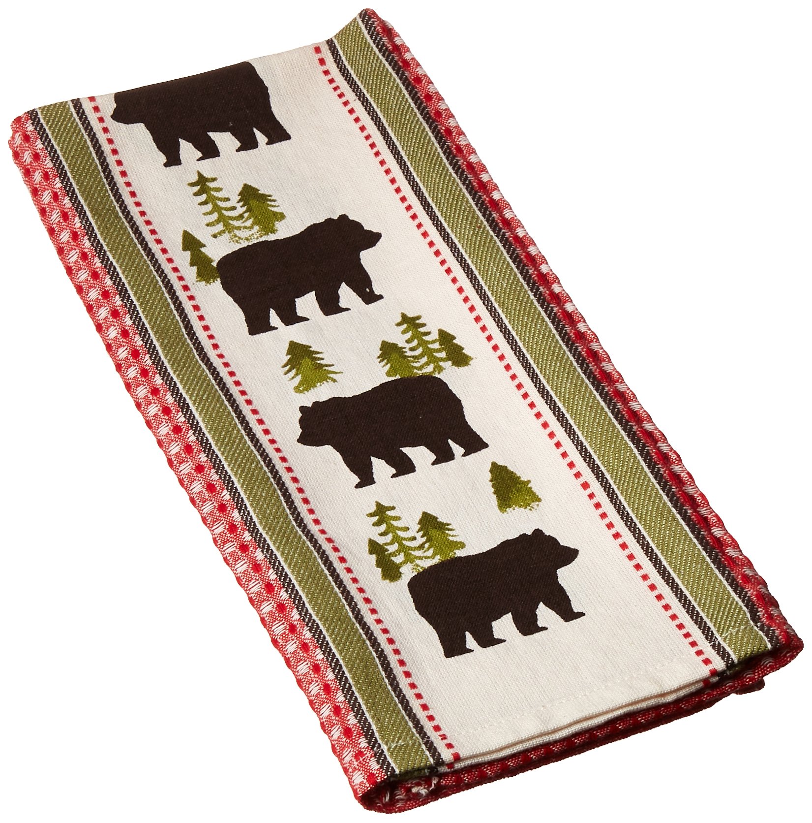 Kay Dee Designs Simple Living Bear Printed Woven Tea Towel