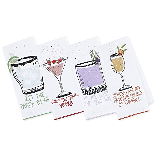 Sassy Cocktails Printed Dishtowels