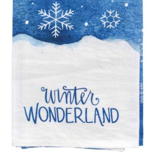 Primitives by Kathy 111045 Kitchen Dish Towel - Winter Wonderland, 20 x 28-inch