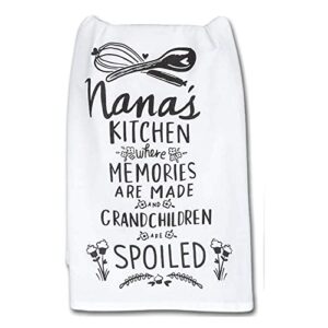 18th Street Gifts Nana Kitchen Towels and Refrigerator Magnet - Nana Gifts from Grandkids - Grandma Gifts from Grandchildren or First Time Grandma Gifts for Nana