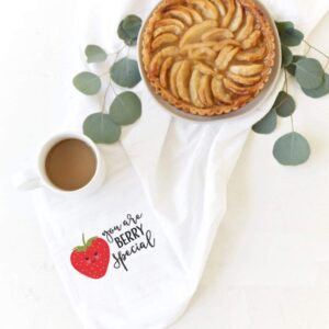 The Cotton & Canvas Co. You are Berry Special Soft and Absorbent Kitchen Tea Towel, Flour Sack Towel and Dish Cloth