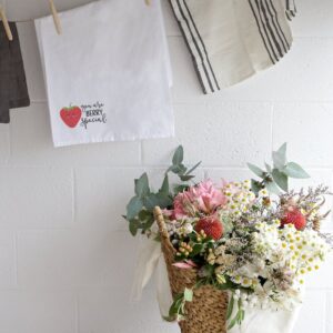 The Cotton & Canvas Co. You are Berry Special Soft and Absorbent Kitchen Tea Towel, Flour Sack Towel and Dish Cloth