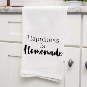 Happymade Fall Dish Towels for Kitchen 4 Pack Black and White Kitchen Towels Kitchen Towels Decorative Set |25x25in Fall Kitchen Towels | Farmhouse Kitchen Towels | Tea Towels for Kitchen