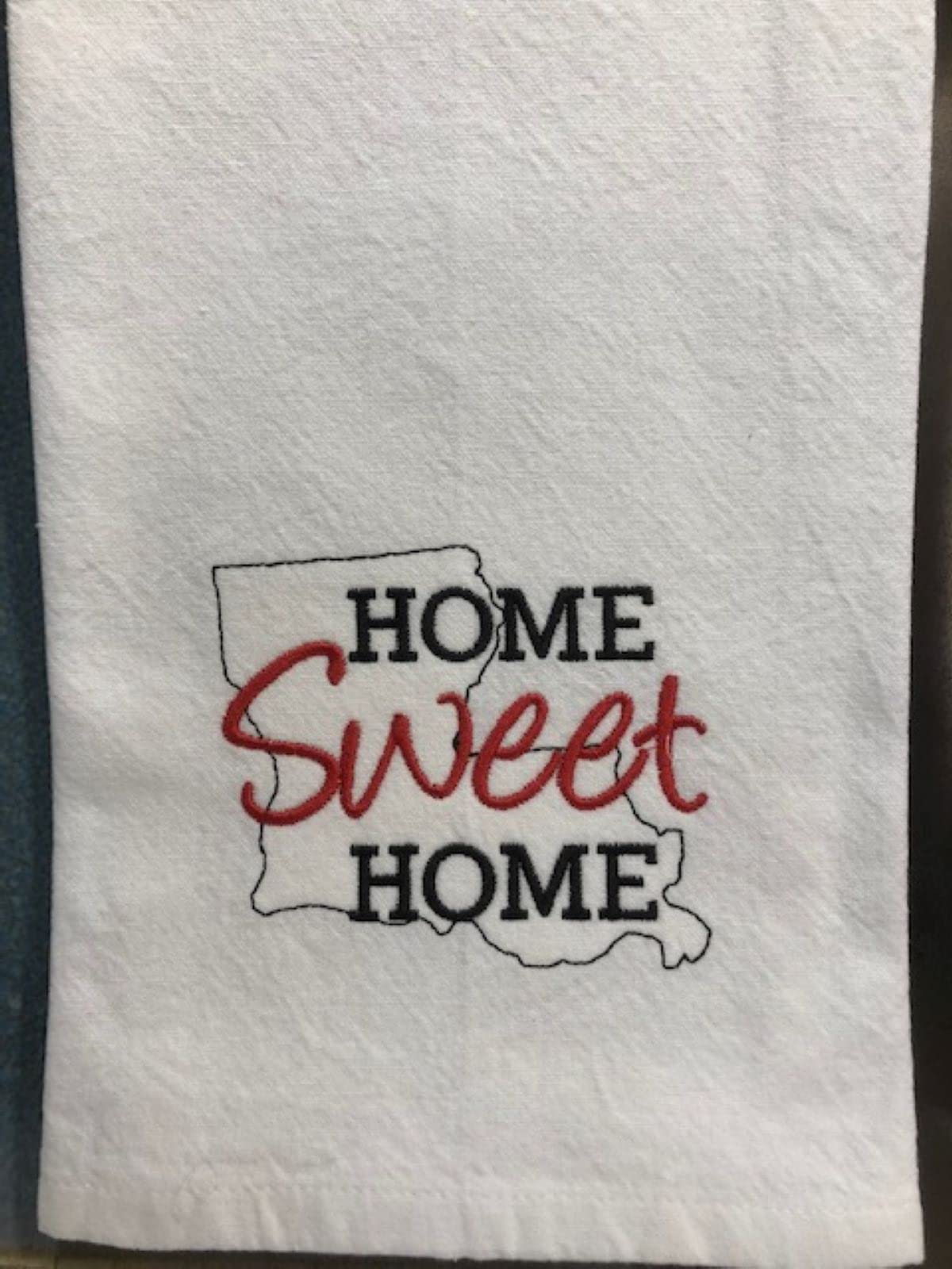 Louisiana Home Sweet Home Tea Towel Kitchen Cajun