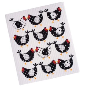 dii chickens swedish dishcloth, multi