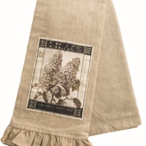 Heritage Lace Natural Vintage Garden 18"x26" Tea Towel