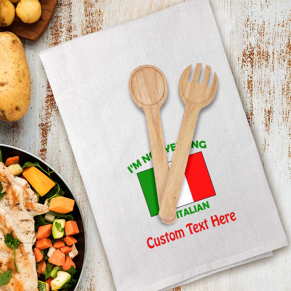 Custom Decor Flour Kitchen Towels I'm Not Yelling I Am Italian Italy Countries Countries Not Yelling Cleaning Supplies Dish Towels Design Only