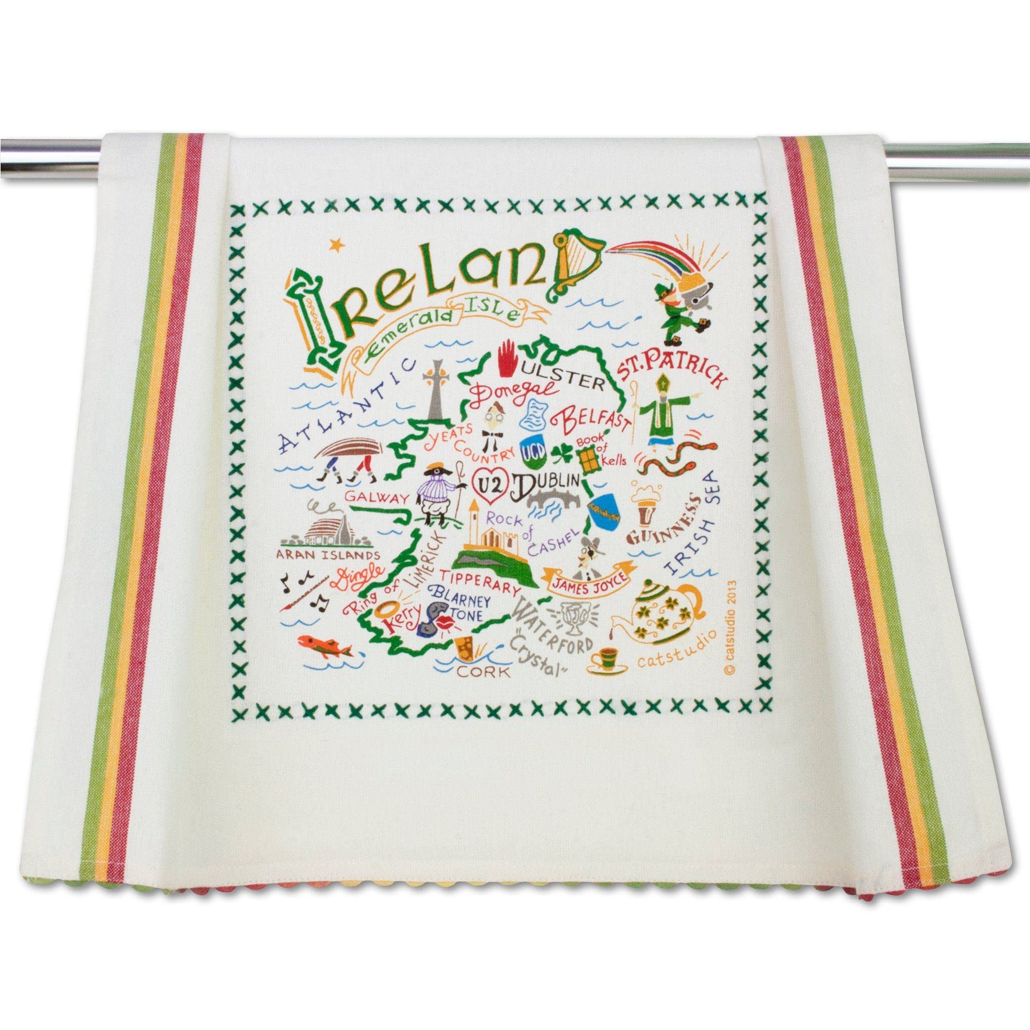 Catstudio Ireland Dish & Hand Towel | Great for Kitchen, Bar, & Bathroom