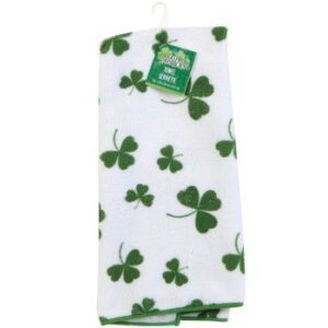 st. patrick's day shamrock towel