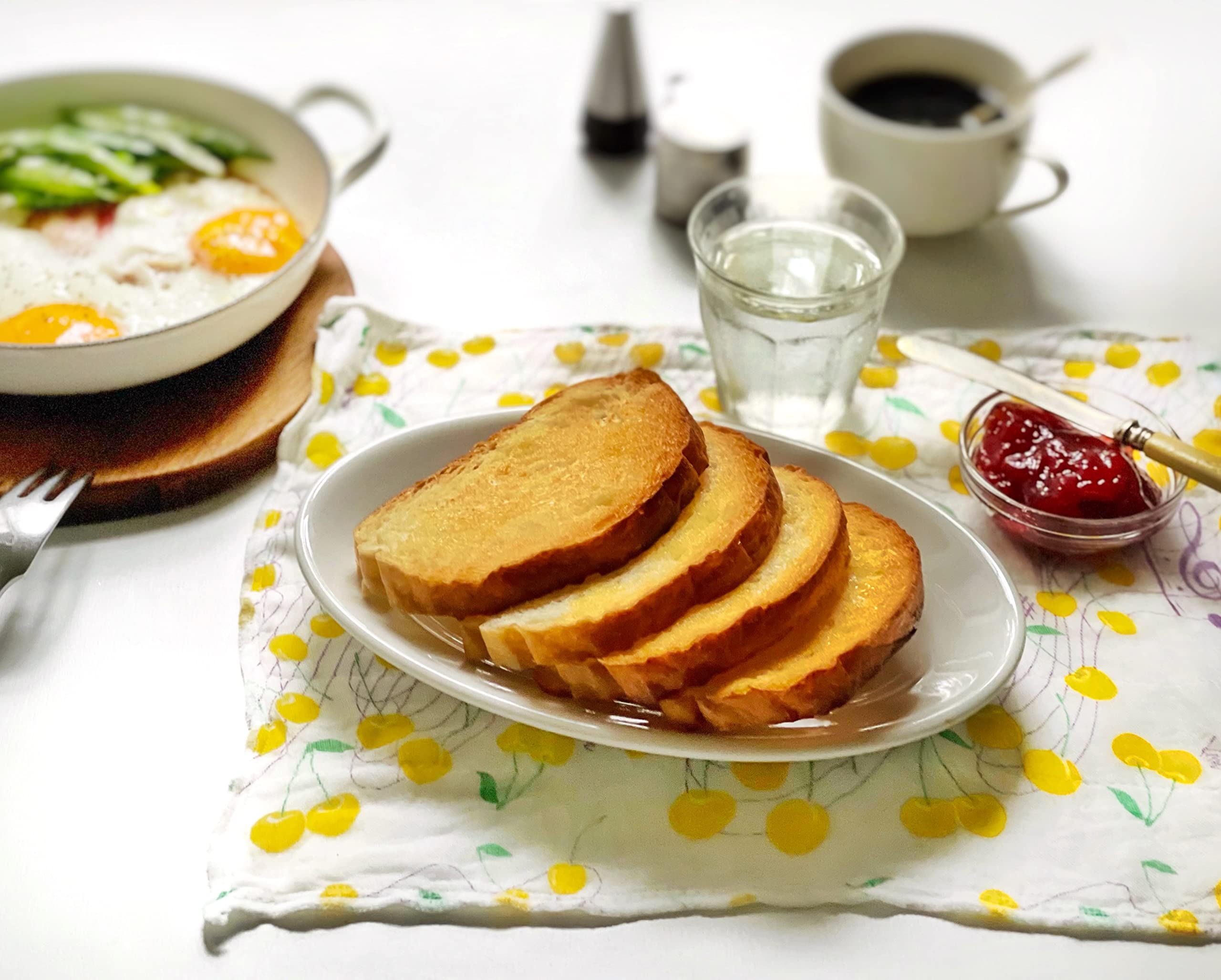 Shirayuki Japanese Kitchen Cloth KYO-YUZEN Cherry Music. Set of 3. Made Layered Fine Mesh Cloth. Dish Wipe, Table Wipe, Hand Wipe. Made in Japan (Cherry Music Set)