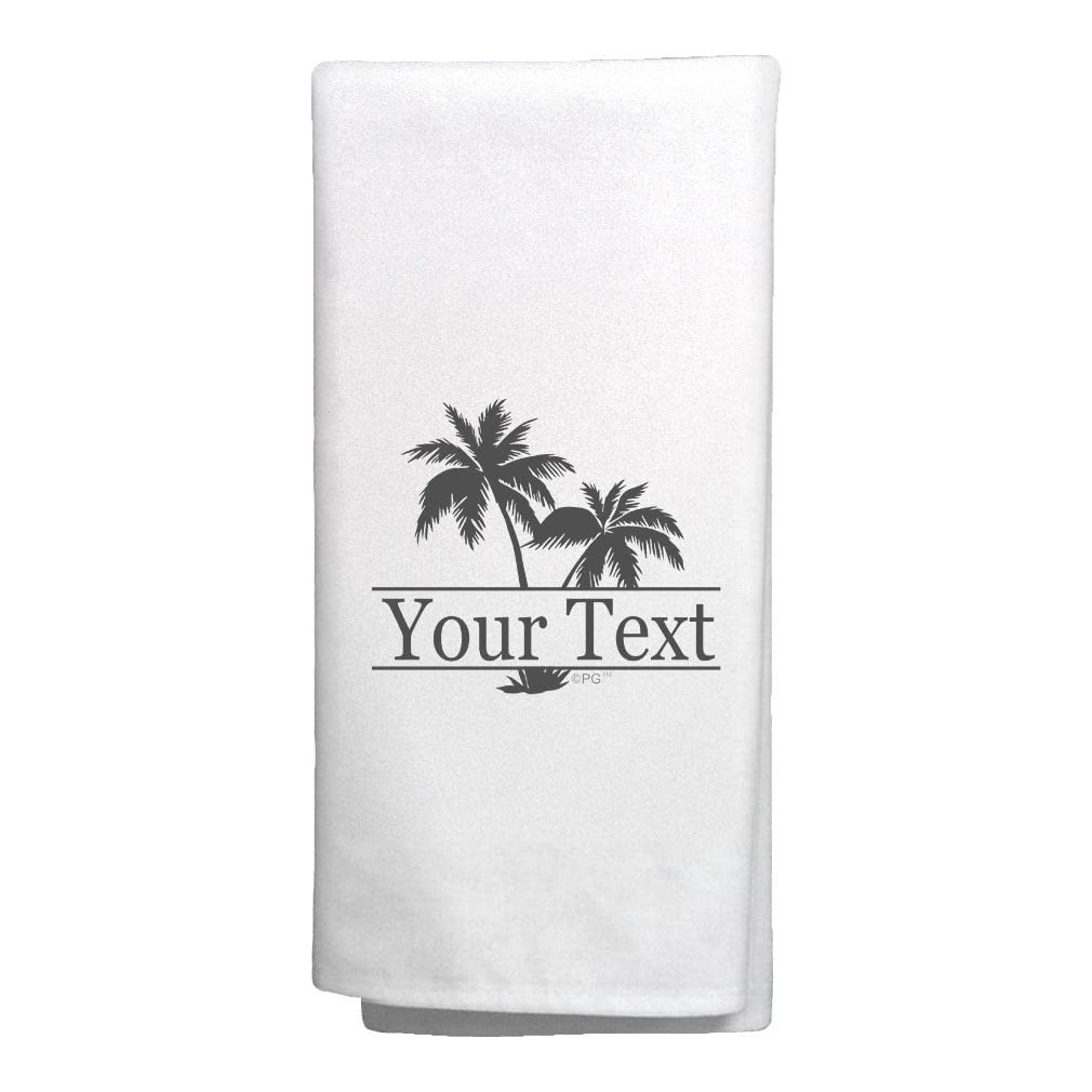 Custom Name Gifts Your Text Beach House Kitchen Decor 2 Pack Personalized Decorative Tea Towels