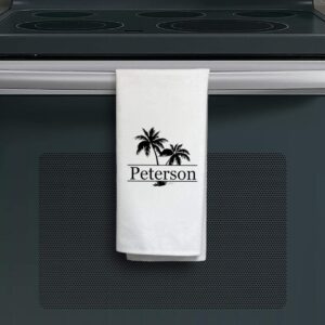 Custom Name Gifts Your Text Beach House Kitchen Decor 2 Pack Personalized Decorative Tea Towels