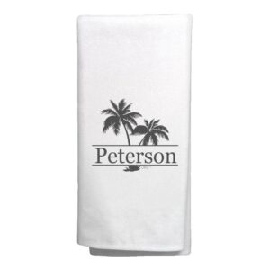 Custom Name Gifts Your Text Beach House Kitchen Decor 2 Pack Personalized Decorative Tea Towels