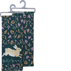 primitives by kathy hello spring dish towel