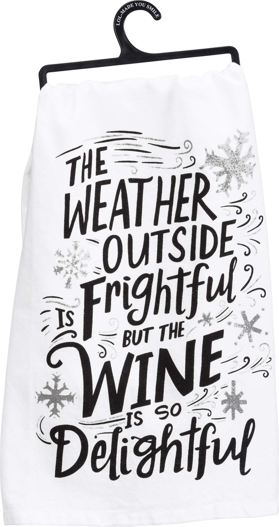 White Christmas But I'll Drink The Red, Wine Is So Delightful 2 Piece Bar Towel Bundle