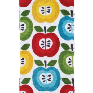 T-Fal Textiles 100% Cotton Fiber Reactive Printed Kitchen Dish Towel, 19" x 28", Apples Print