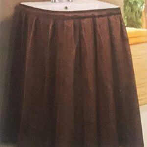 Sheer Linen Sink Skirt, Luxurious Fabric Bathroom Vanity Cover, Brown