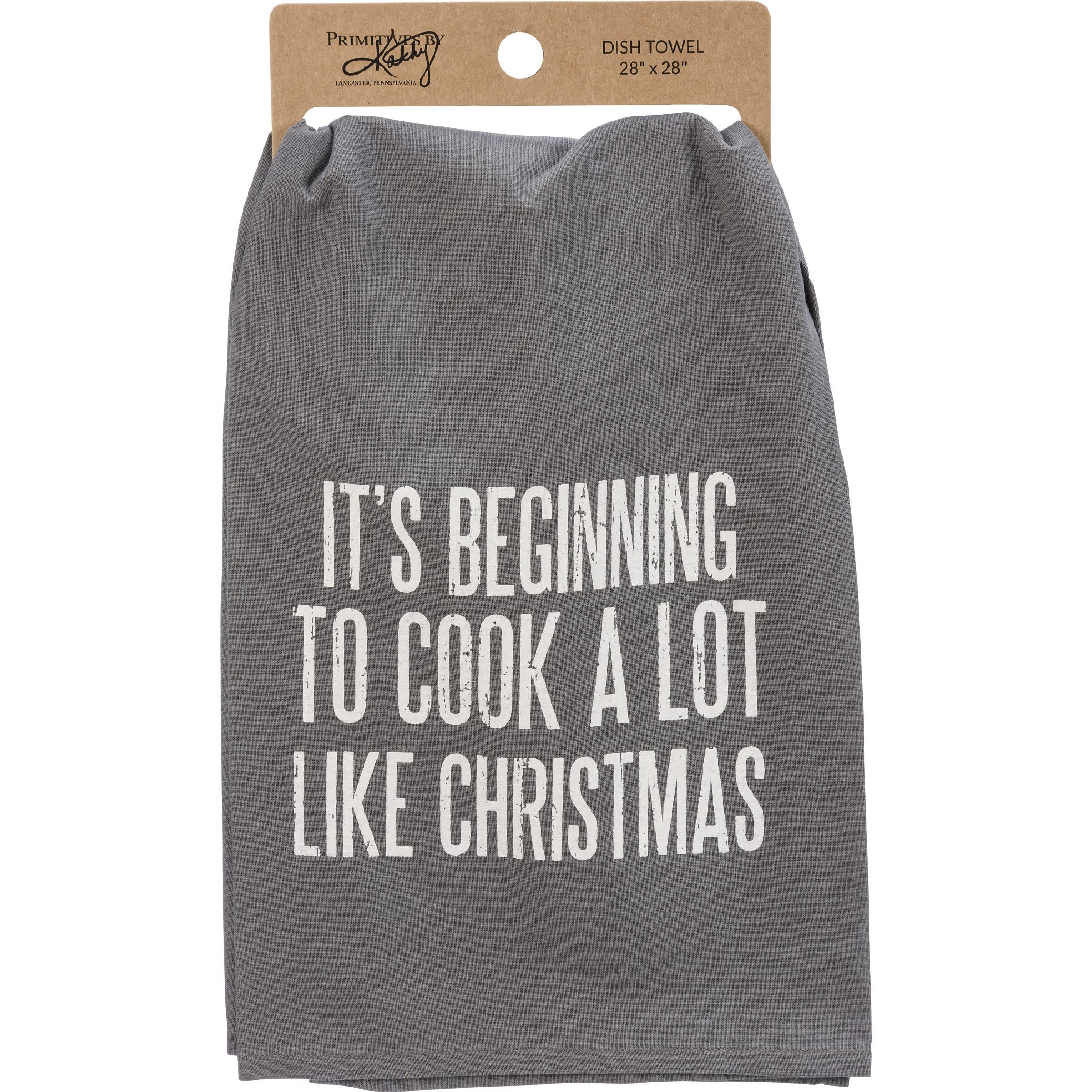 Primitives by Kathy It's Beginning to Cook A Lot Like Christmas Home Décor Kitchen Towel