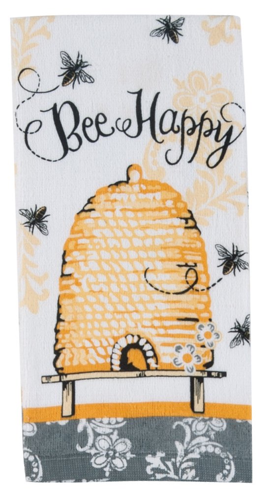 Kay Dee Designs Cotton Terry Towel, 16 by 26-Inch, Queen Bee