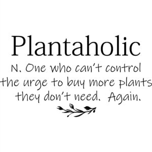 Funny Tea Towel | Plantaholic Noun One Who Can’t Control The Urge To Buy Plants They Don’t Need | Mother Sister| Best Friend | Birthday Gift