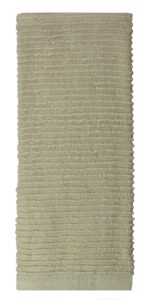 mu kitchen 100% cotton ridged dishtowel, 18 x 28 inches, oatmeal