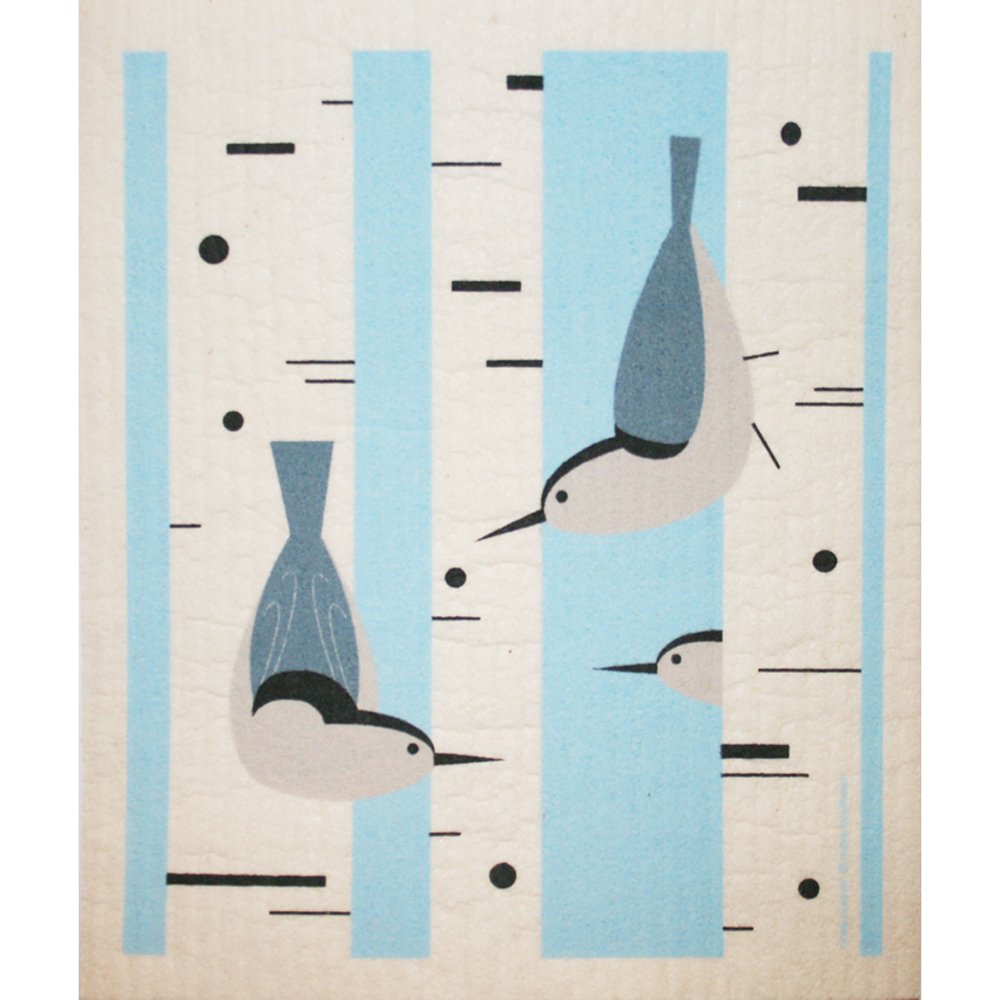 ScandinavianShoppe Swedish Dishcloth - Nuthatch