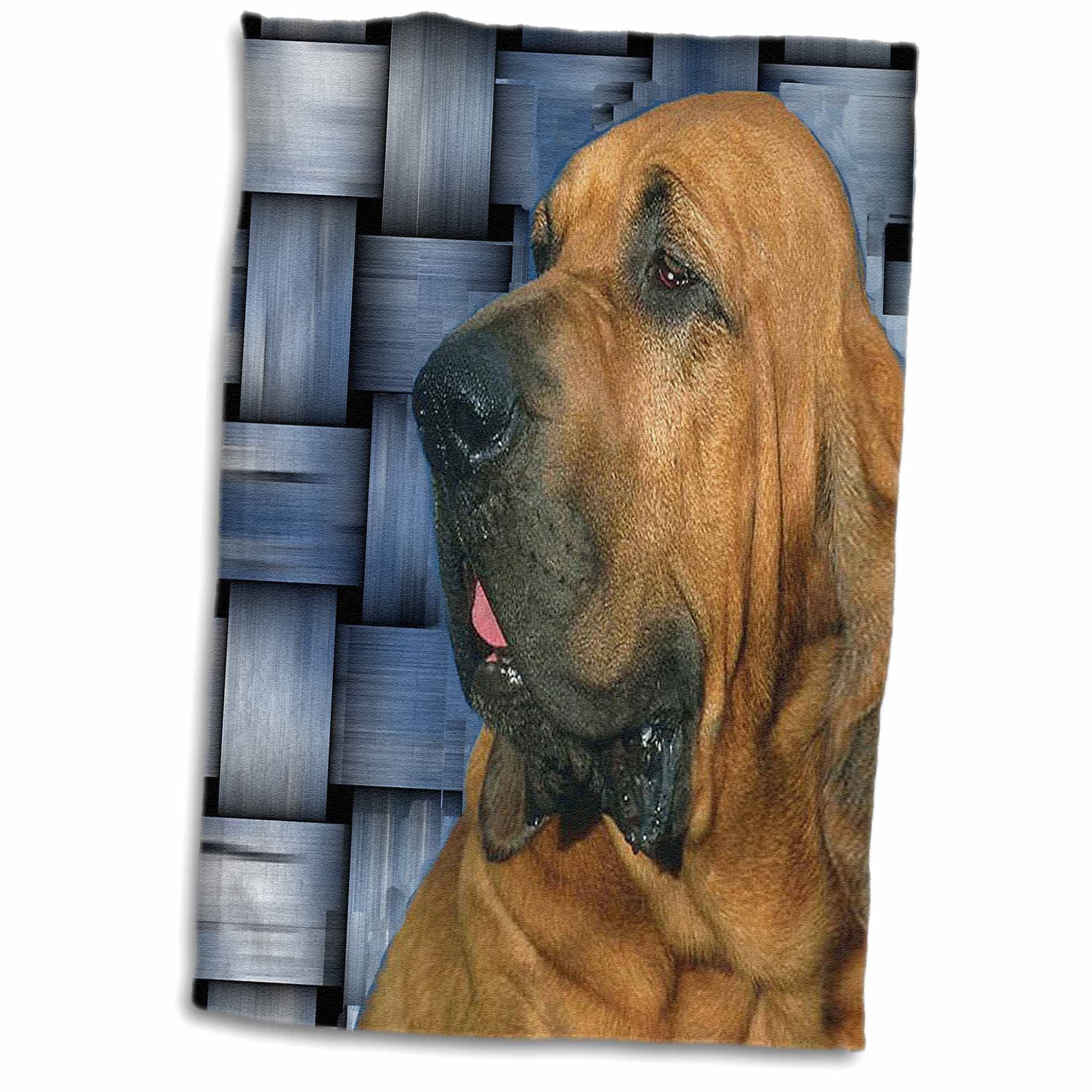 3D Rose Bloodhound Towel, 15 x 22