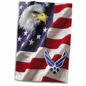 3drose - usaf - usaf airforce - towels (twl-965-1)